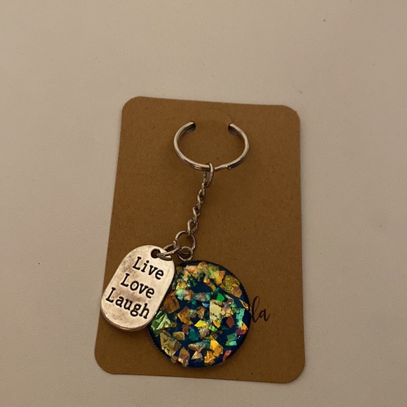 pretty linda | Accessories | Live Love Laugh Keychain Beautiful Blue ...